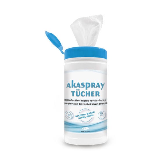 Очищающие салфетки для обеззараживания поверхностей - AKASPRAY TÜCHER ...