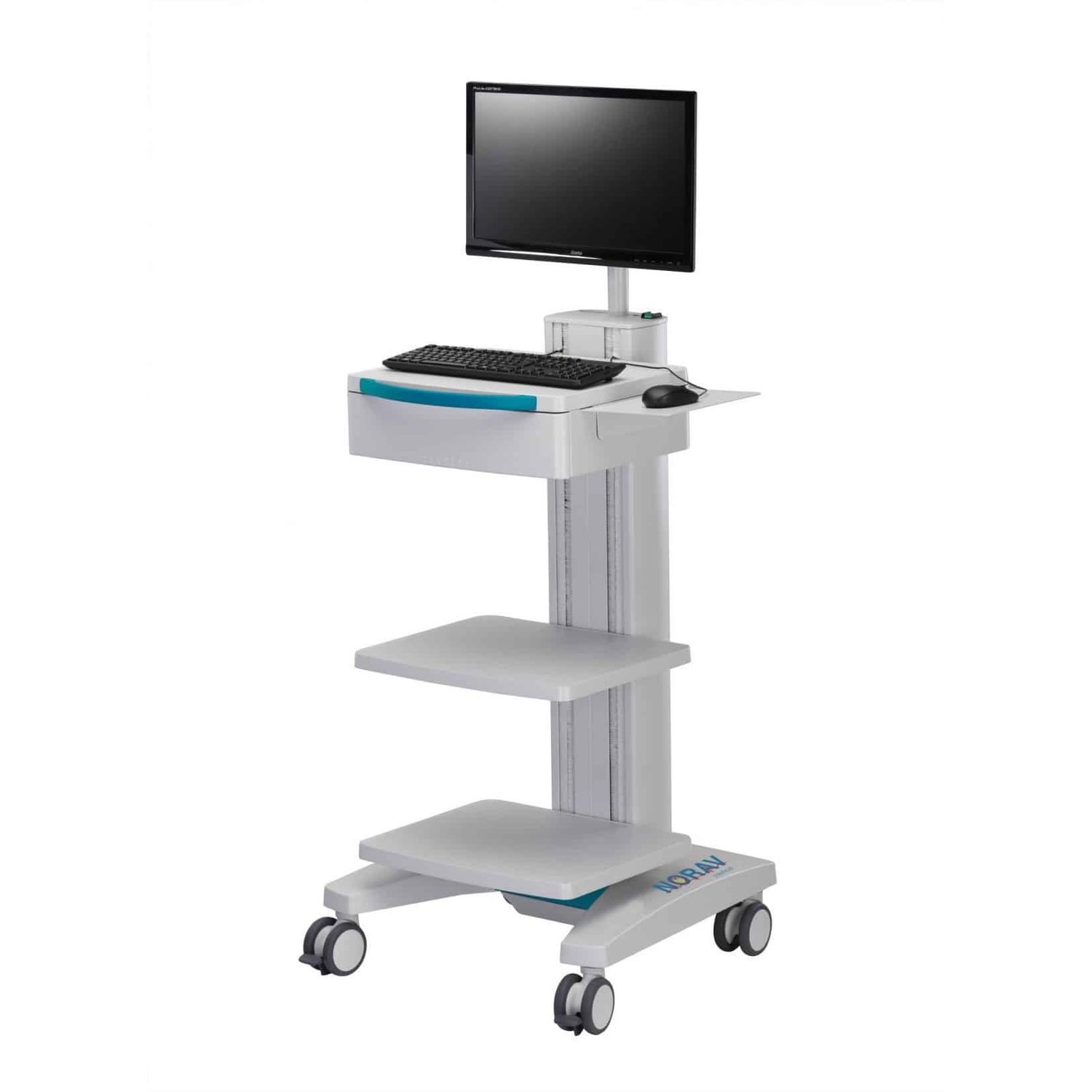 Медицинская тележка - T4 - NORAV Medical - для ЭКГ / из алюминия / из ...