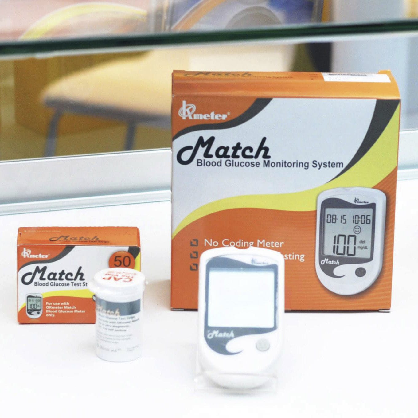 Автоматический глюкометр - Match - OK Biotech - для больниц / без кода ...