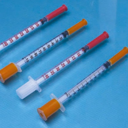 Инсулиновый шприц - S3141 - HYZMED Medical - 1 мл / 0,5 мл / одноразовый
